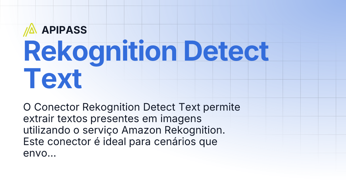 Rekognition Detect Text | APIPASS